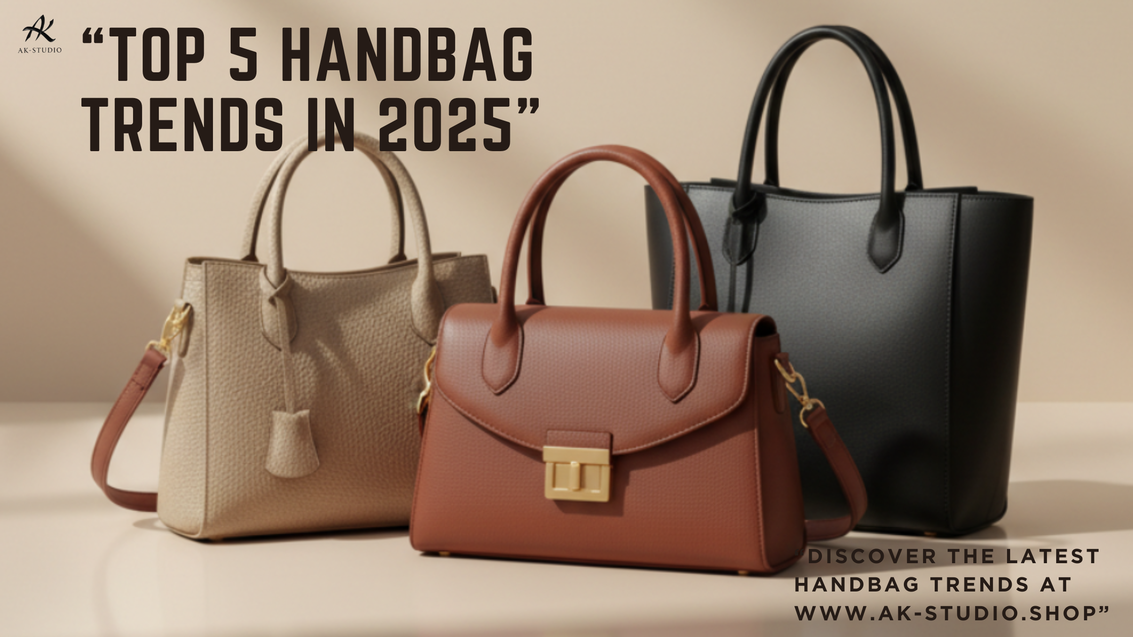 Top 5 Handbag Trends in 2025 Every Woman Should Know | AK Studio Pakis ...